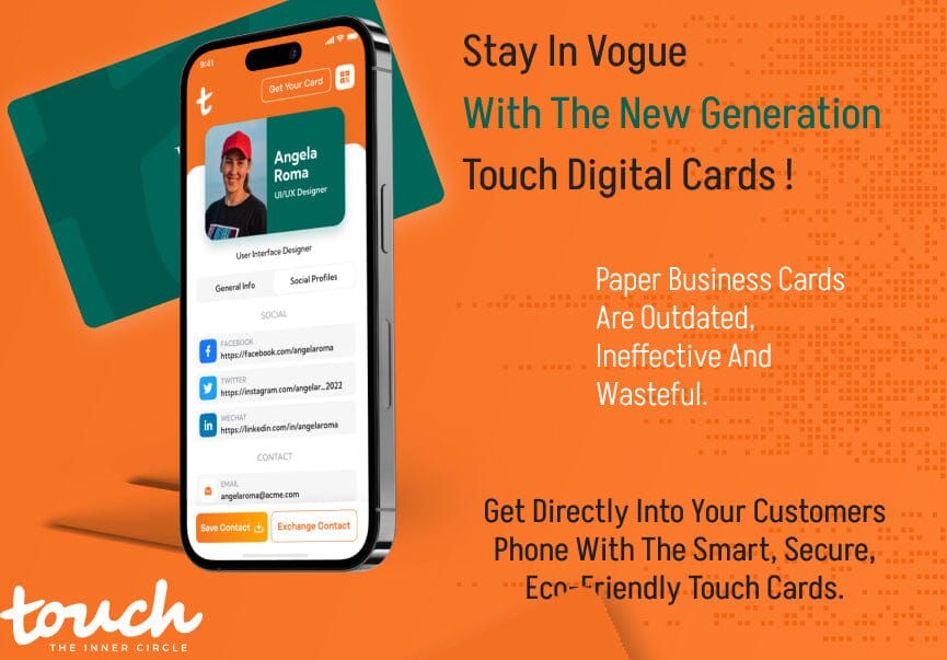 The Future of Effective Sales Networking: Digital Business Cards – Touch