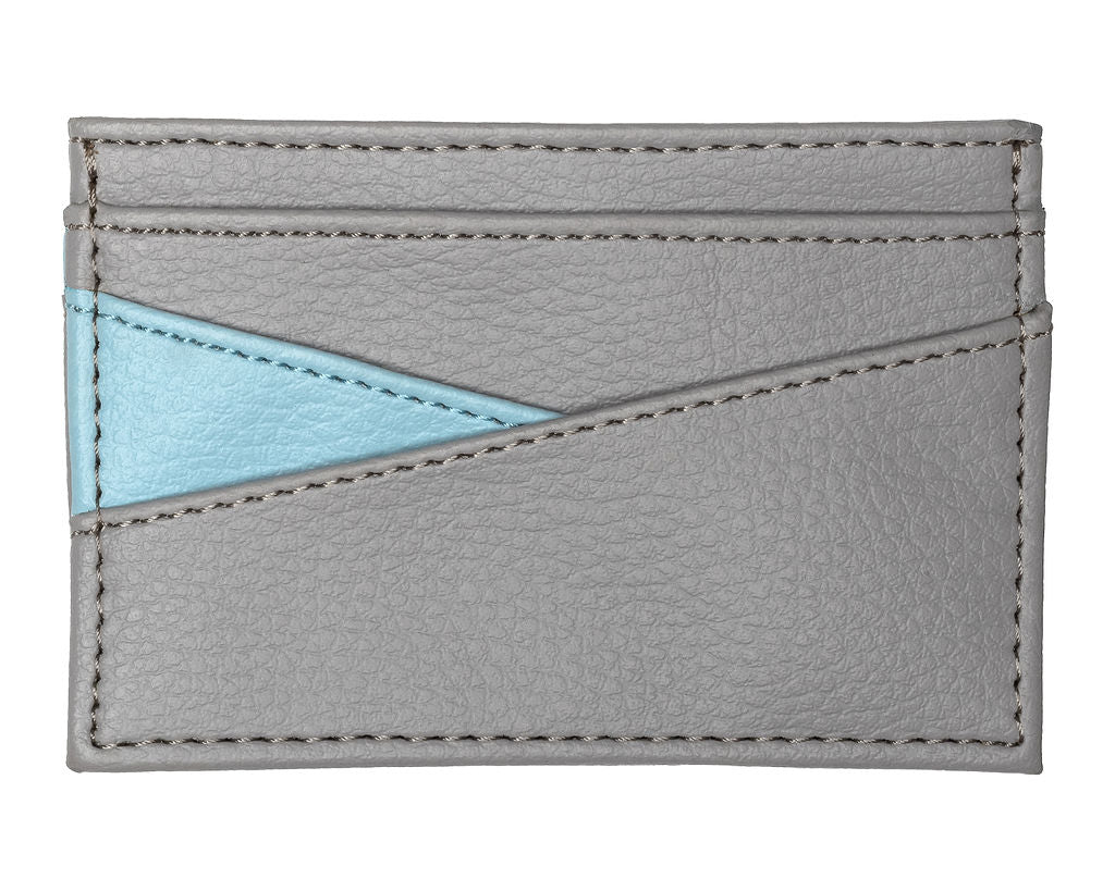Grey 5C Vegan Leather Card Holder – Touch
