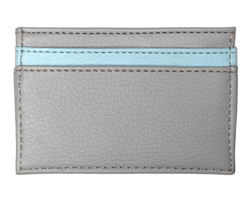 Grey 5C Vegan Leather Card Holder – Touch